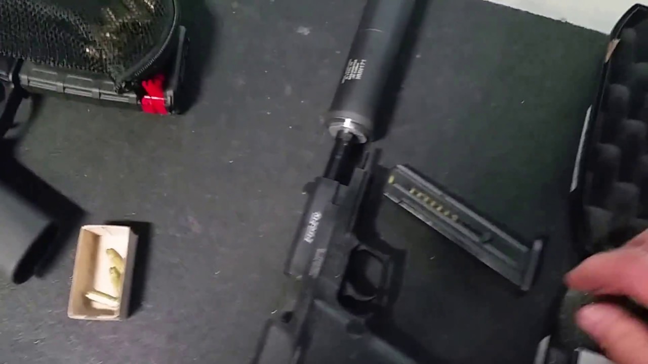 GSG Firefly with a SOS-HUNTER 30 cal. Suppressor - YouTube