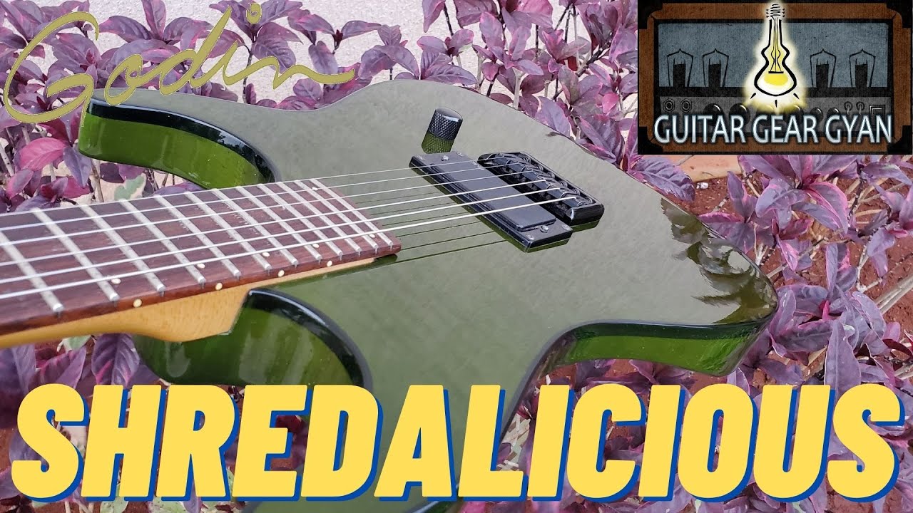 Godin Redline 1 Shredalicious EMG 81 Equipped Electric Guitar - YouTube