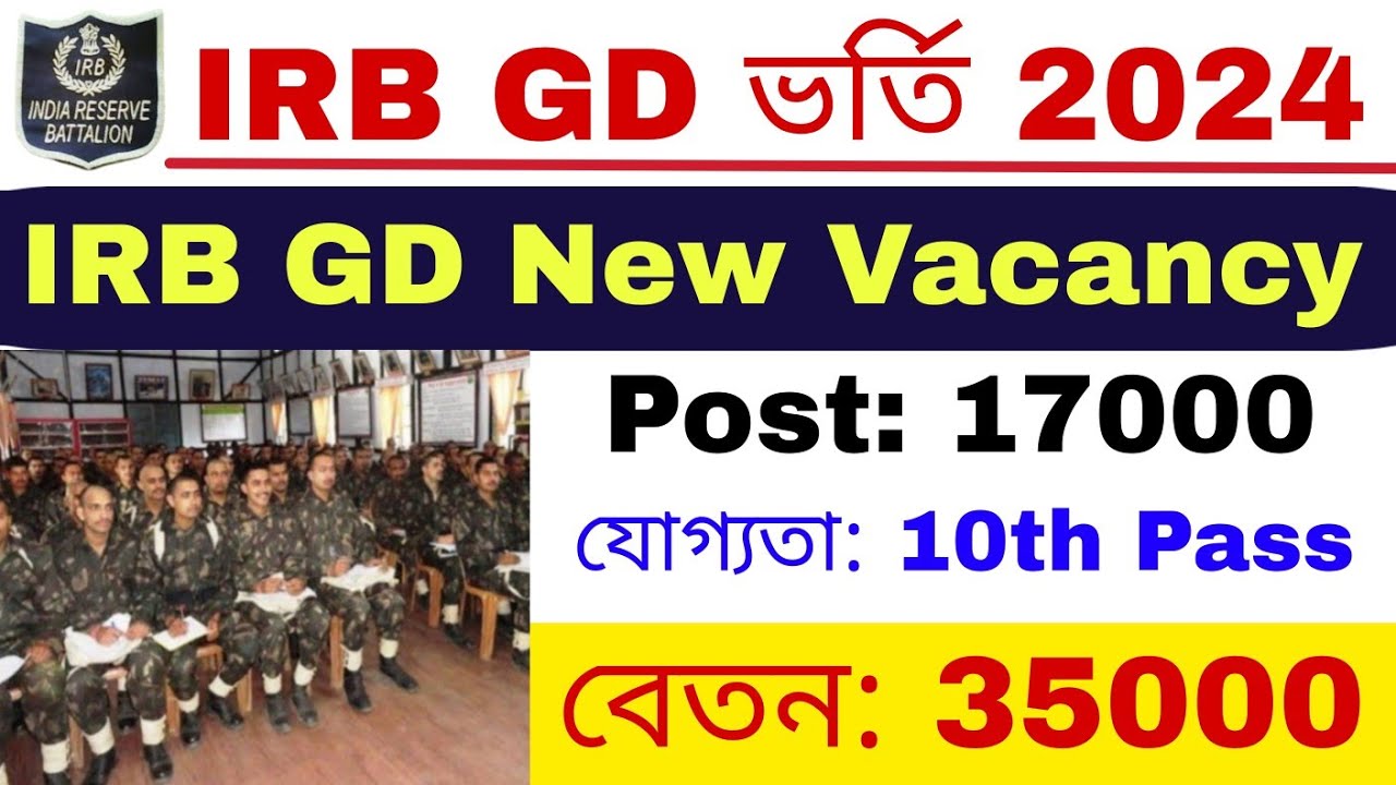 IRB GD Recruitment 2024 | TSR Rifleman New Vacancy | IRB GD New Vacancy ...