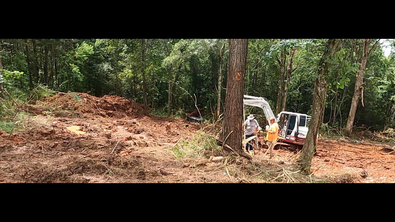 Digging a Catfish Fishing Pond on our Homestead for Our Farm Animals ...