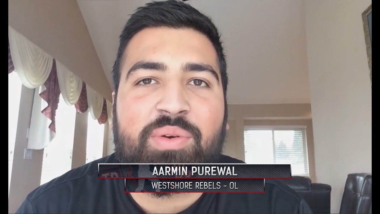 BCFC Player Profile - Aarmin Purewal - OL - Westshore Rebels - YouTube