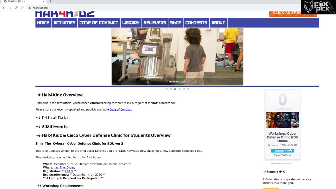 Hak4Kidz website tour! - YouTube