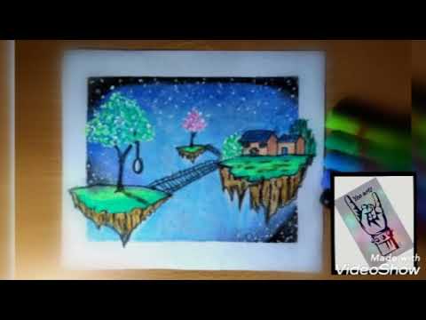 Way to Dream Land Drawing /oil pastel drawing for beginners🌱 - YouTube