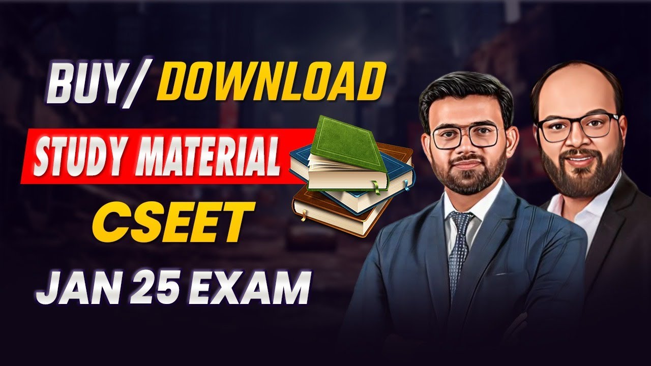 How to Buy or Download CSEET Study Material | CSEET Jan 25 | ICSI Study ...