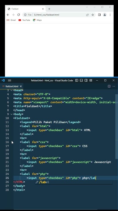 Tag Legend Pada Htmlkelaskomputeronline Youtube