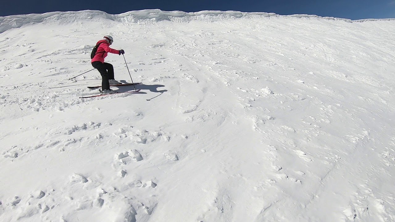 Vail- Iron Mask, Blue Sky Basin, 1st EVER drop-in, 4.7.19 spring hard ...