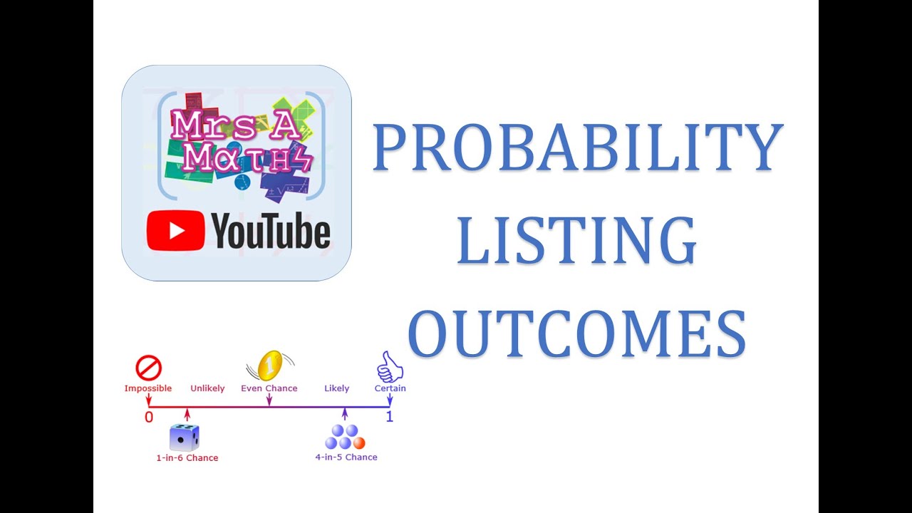 Probability - Listing Outcomes - YouTube