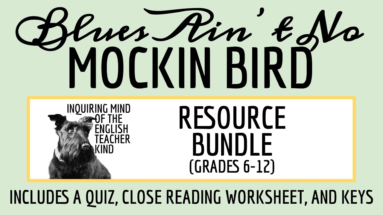 "Blues Ain't No Mockin Bird" by Toni Cade Bambara Quiz and Close ...