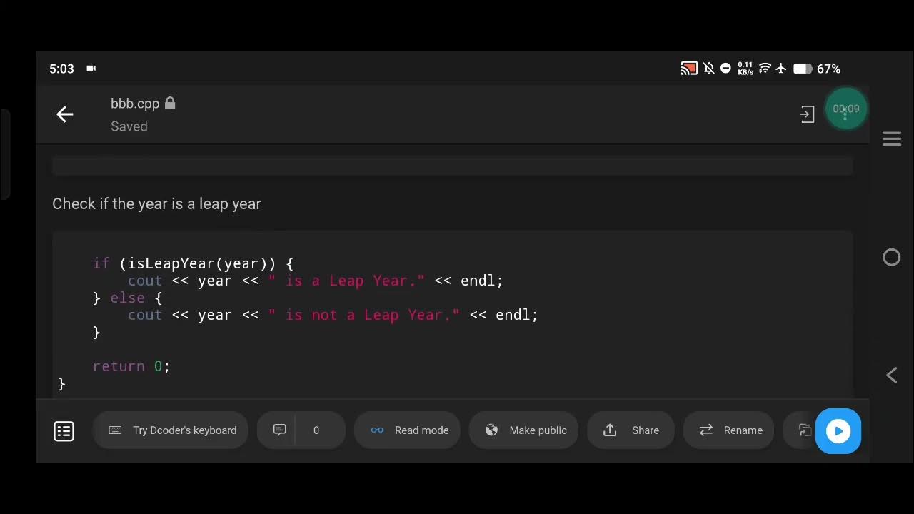 C++ Program to Check Leap Year | Leap Year Calculation in C++ ...