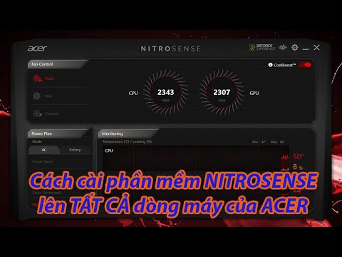 CÁCH CÀI PHẦN MỀM NITROSENSE LÊN TẤT CẢ DÒNG MÁY LAPTOP CỦA ACER - YouTube