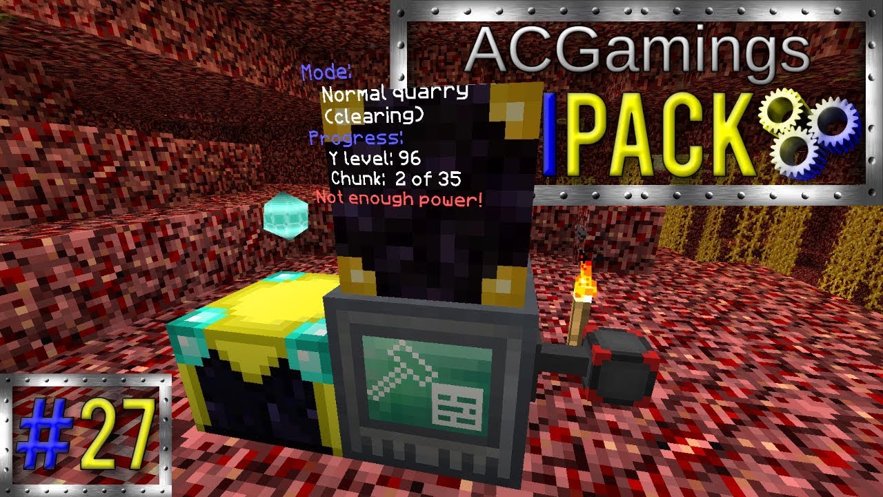 MINECRAFT UltiPack 3 [#27] RFTools Quarry im Nether! [German | Deutsch ...