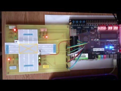 dual traffic light system using fpga - YouTube