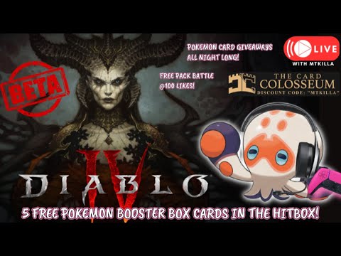 LIVE! Diablo 4 & Pokemon Giveaways! #pokemon #diablo #giveaway - YouTube