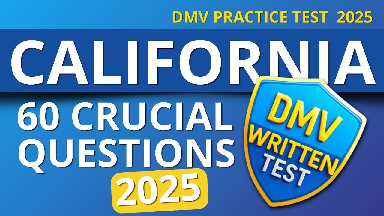 DMV Practice Test 2025 California: Most Missed Questions - YouTube