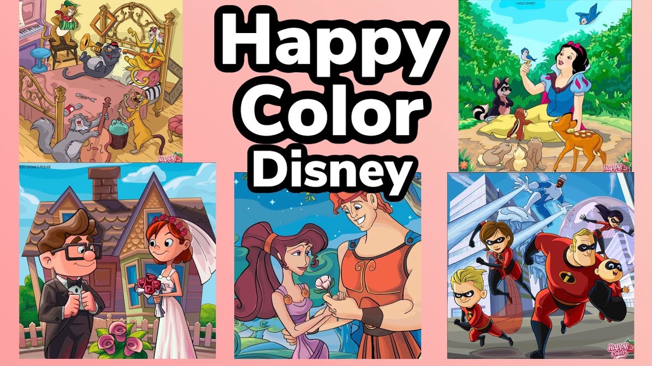 Happy Color Disney 10 Images Video 3 - YouTube