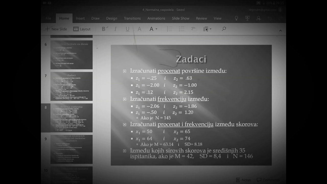 Četvrta vežba iz statistike,normalna raspodela - YouTube