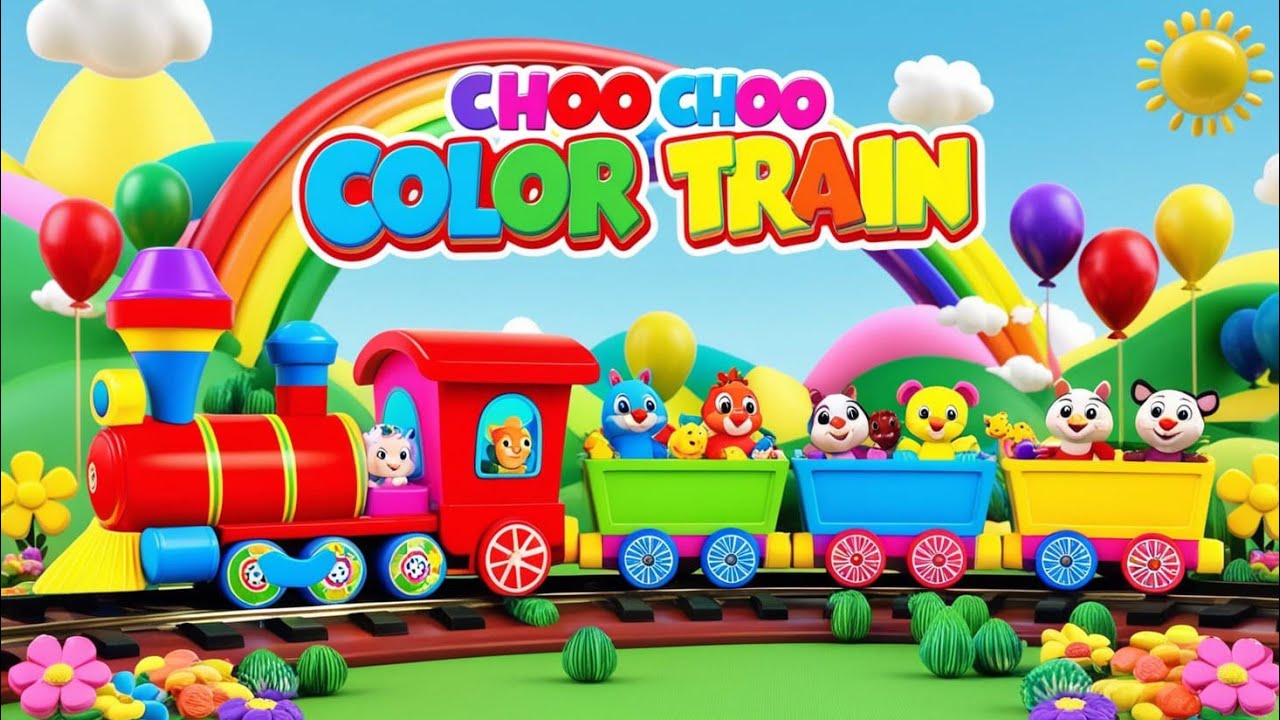 "🎶 Choo Choo Colors! 🦄 Fun Train Adventure for Kids - Sing Along ...