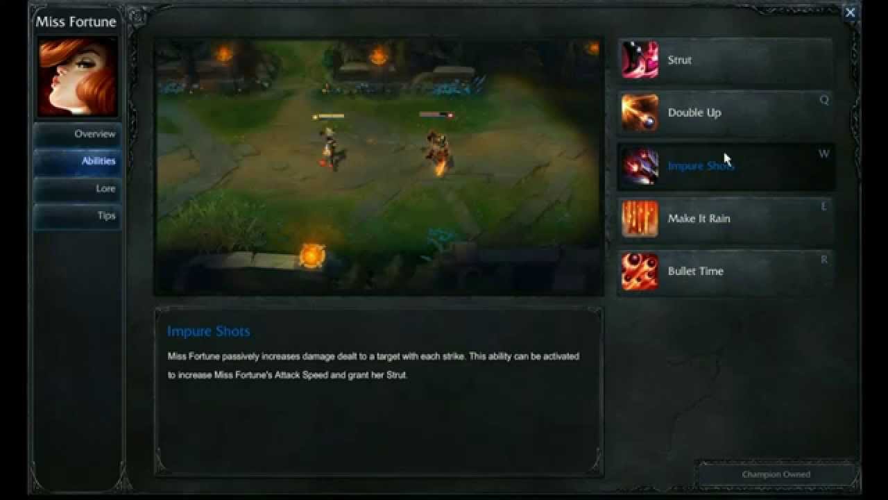 Miss Fortune abilities - League of Legends - YouTube