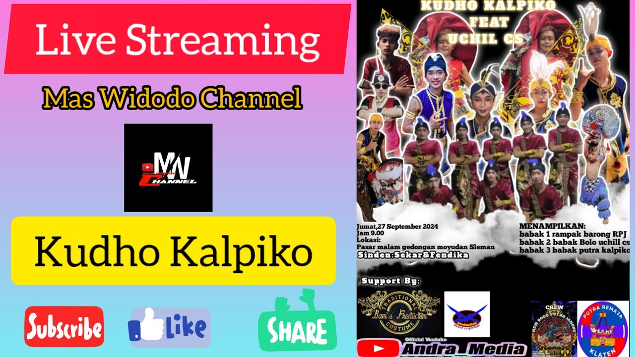 🔴 Live Pagelaran Seni Jathilan Kudho Kalpiko Sumberagung Moyudan - YouTube
