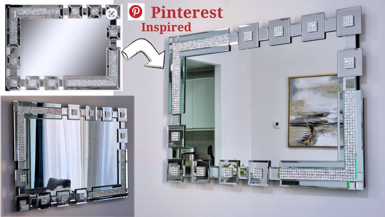 PINTEREST INSPIRED WALL MIRROR|DIY WALL DECOR - YouTube