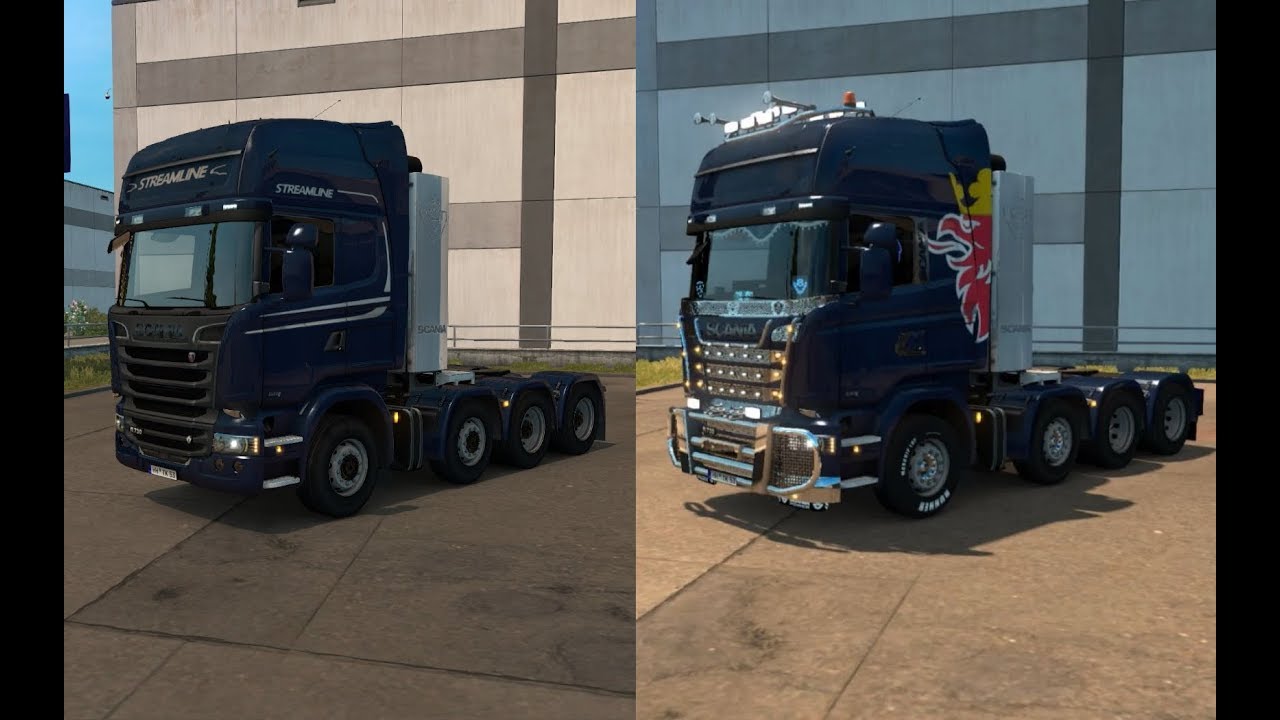 ETS2 Multiplayer #13 Mighty Griffin DLC Tuning Pack - SCANIA Streamline ...