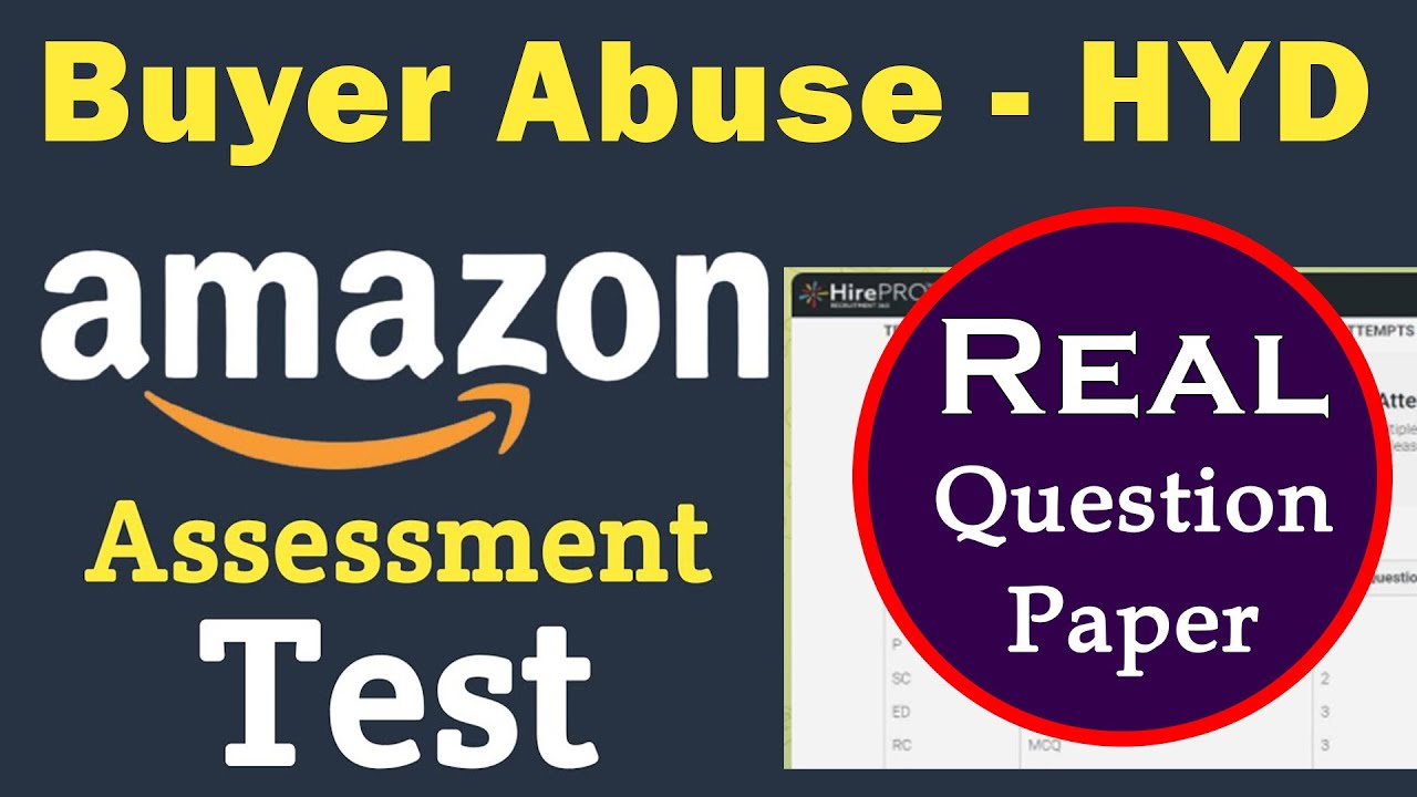 Buyer Abuse Amazon Exam Questions And Answers | Hyderabad Jobs 2023 ...
