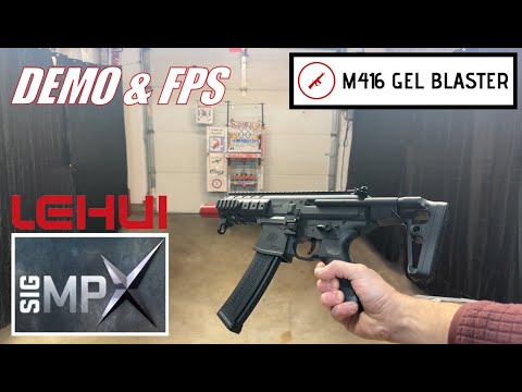 Demo - Le Hui SIG MPX (TOY!) Gel Ball Blaster - Metal Gears, Blowback ...