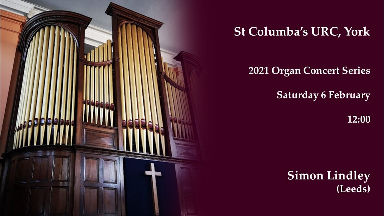 Priory Concerts 2021: Simon Lindley recorded at St Columba's, Priory ...