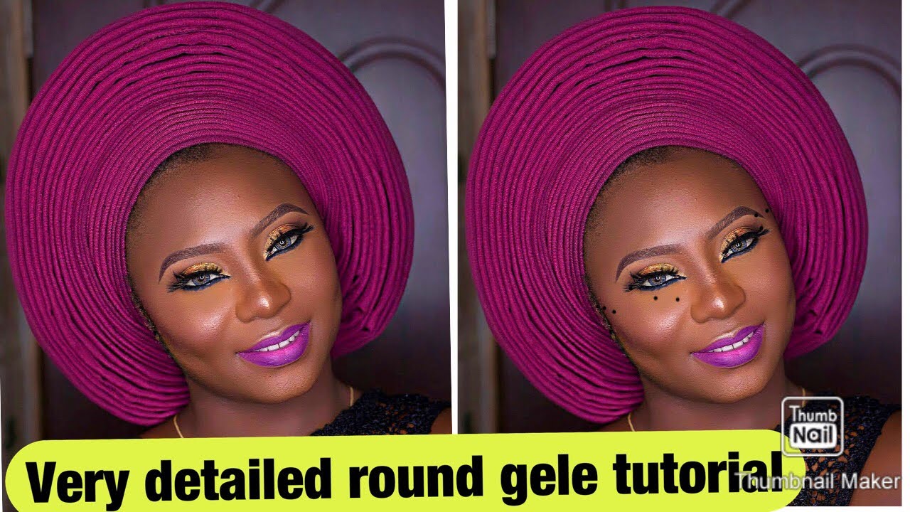 BEGINNERS/(2020) SIMPLE TRENDING TUTORIAL/2020 BRIDAL ROUND GELE - YouTube