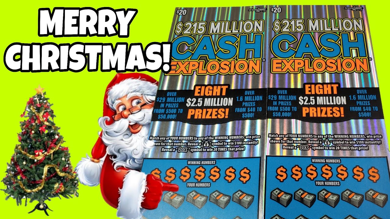 MERRY CHRISTMAS 🎄 $20 Cash Explosion - Arizona Lottery Scratchers - YouTube