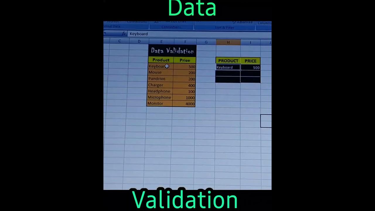 Data validation create in MS excell.. Daud Sk Official... #excell #datavalidation.. - YouTube