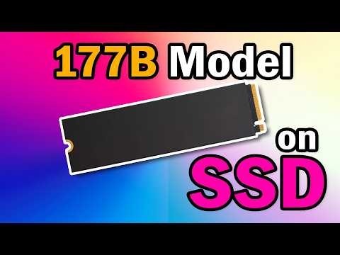 I run 177B model on SSD (It's Fast!) | Qwen 3.8 Flash Next Test