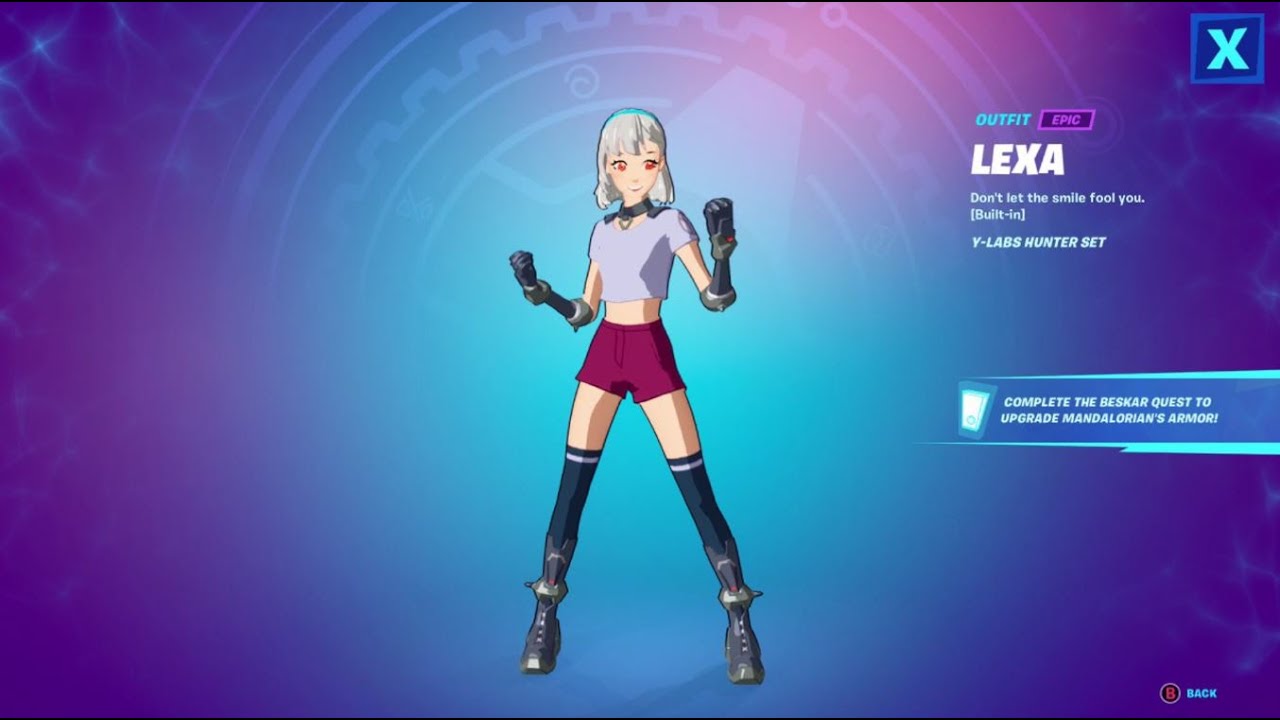 Lexa Bounty Hunter Skin Fortnite (Battle Royale) - YouTube