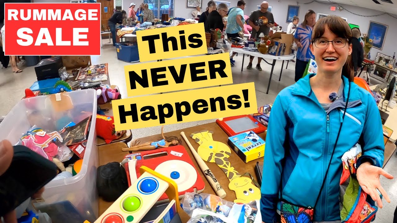 $500 Rummage Sale SCORE Before We Even WALKED In The Door! - YouTube