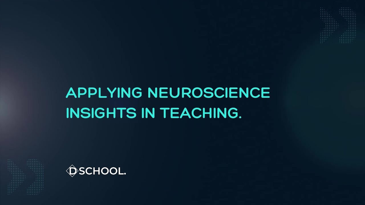 Applying Neuroscience Insights in Teaching - YouTube