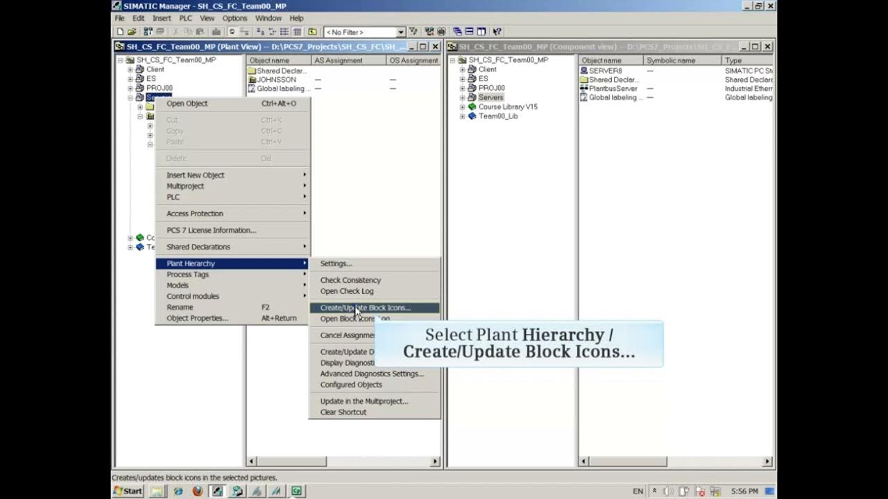 09: What the Settings in Create Update Block Icons Means || Simatic PCS7 - YouTube