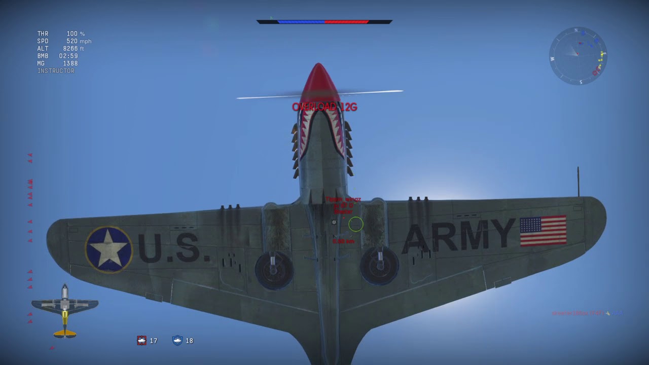 War Thunder P-40-E Arcade - YouTube