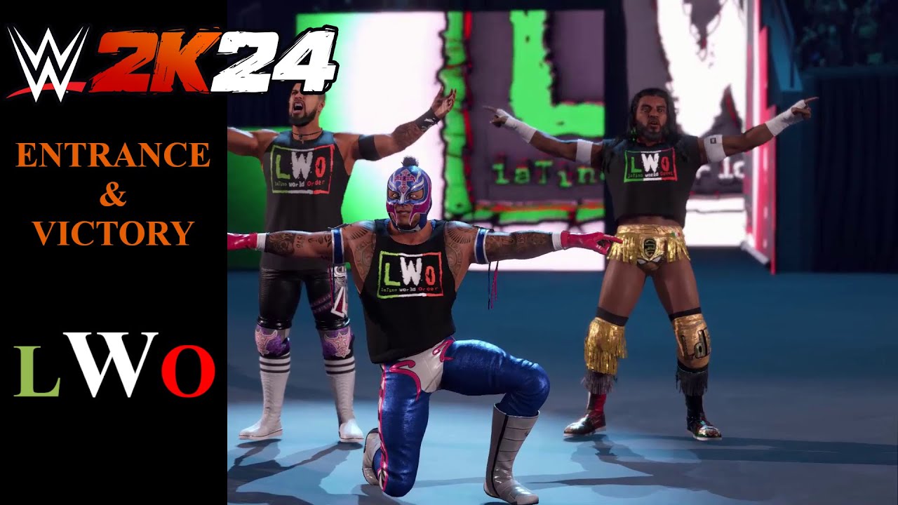 LATINO WORLD ORDER (LWO) - 3-MEN ENTRANCE - WWE 2K24 - YouTube