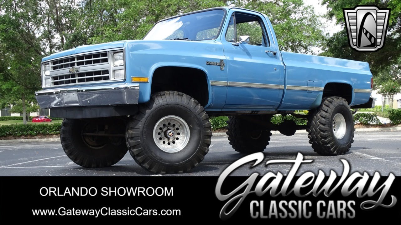 1985 Chevy Truck Lifted Blue