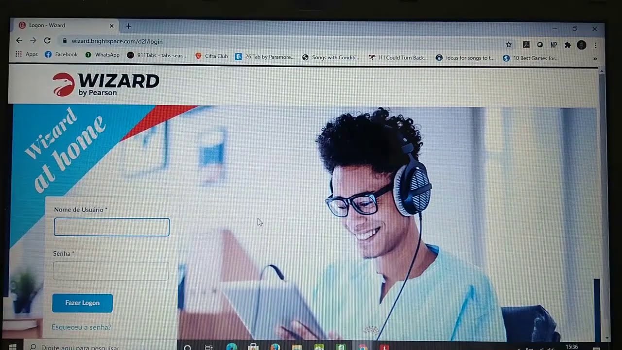 Acesso às aulas pela plataforma virtual - Wizard at Home (acesso no computador) - YouTube