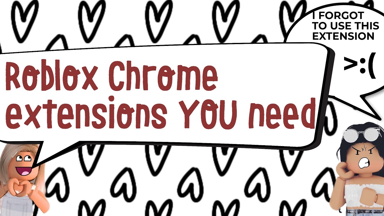 Roblox chrome extensions YOU need - YouTube
