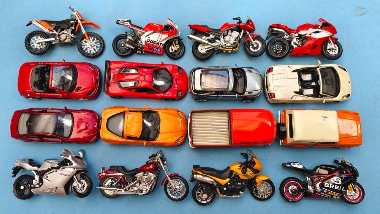 Video About Different Types of Model Cars and Bikes From Various Brands ...