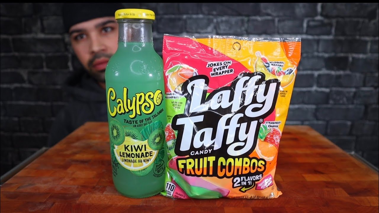 (ASMR) LAFFY TAFFY 2 FLAVOR FRUIT CANDY COMBO, AND CALYPSO KIWI ...