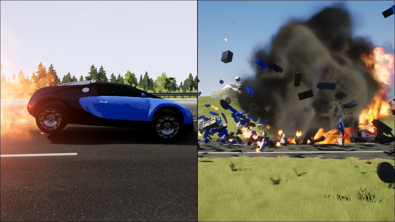 💥 Bomb in BeamNG Drive VS Brick Rigs - YouTube