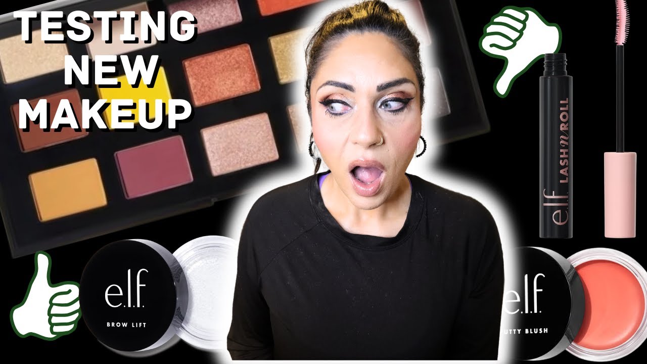 TESTING NEW MAKEUP - ELF EDITION!! USING THE MAKEUP FROM THE ADVENT ...