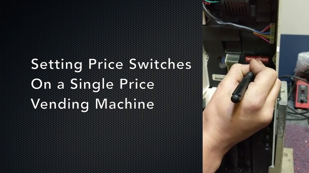 Setting Price Switches: Single Price Vending Machine - YouTube
