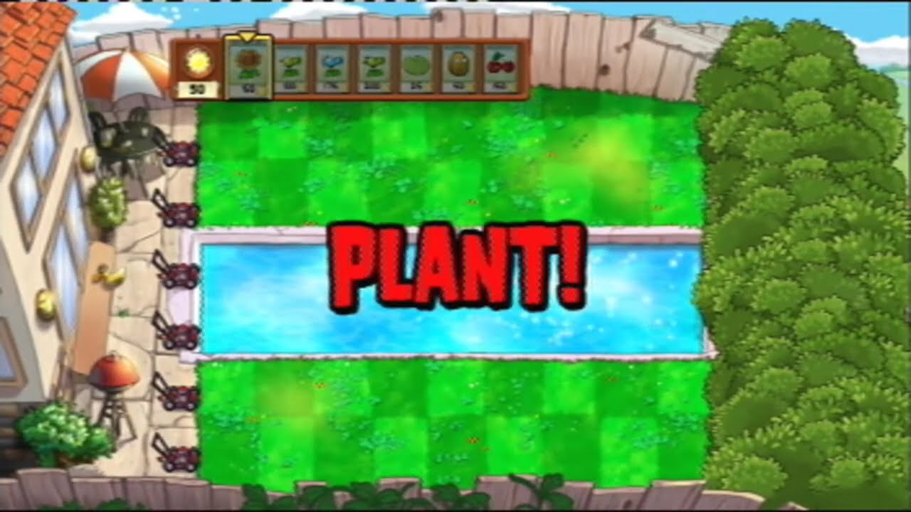 Plants VS Zombies - PS3 - 1st Playthrough - Level 3 - Part 1 - YouTube
