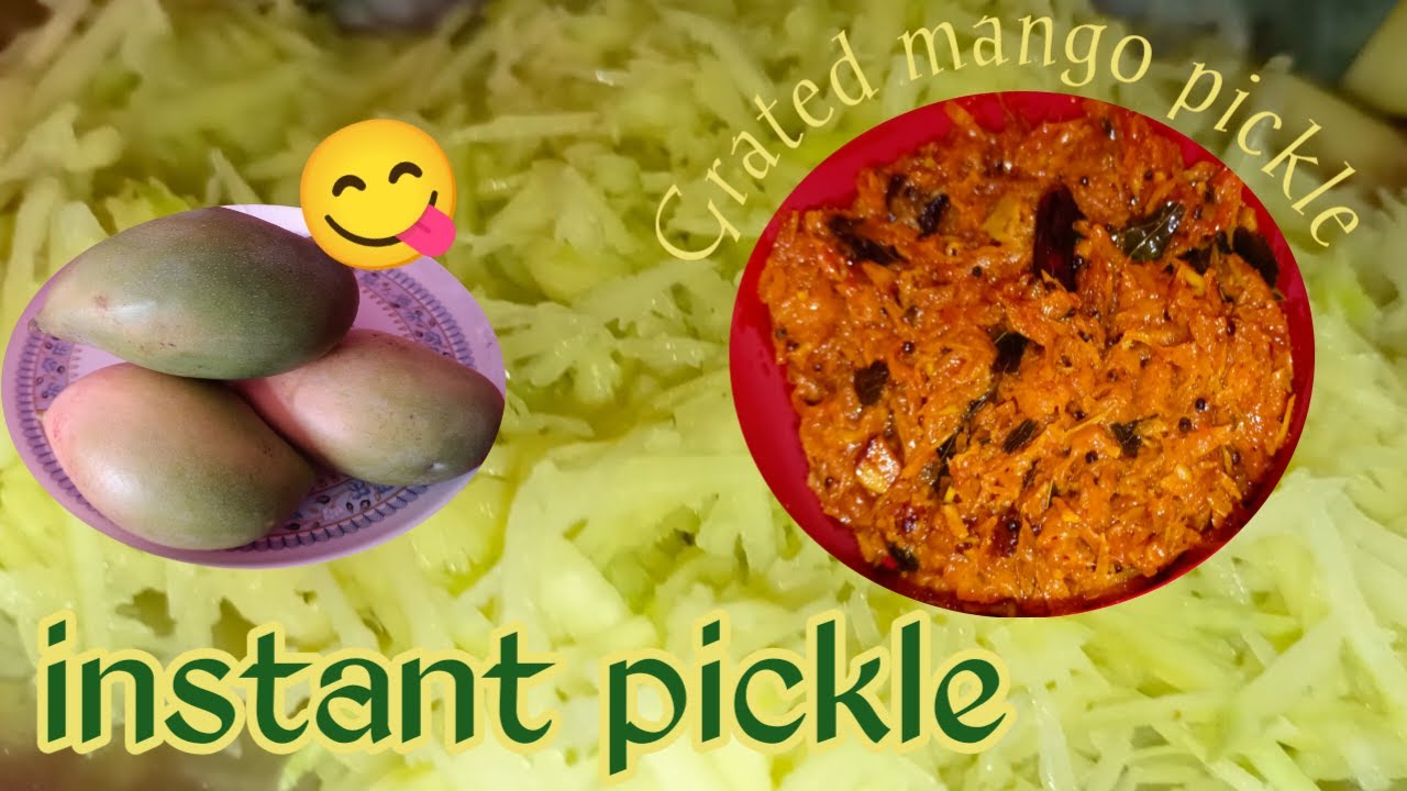Mango pickle|mango pickle recipe|instant mango pickle|Homemade mango ...