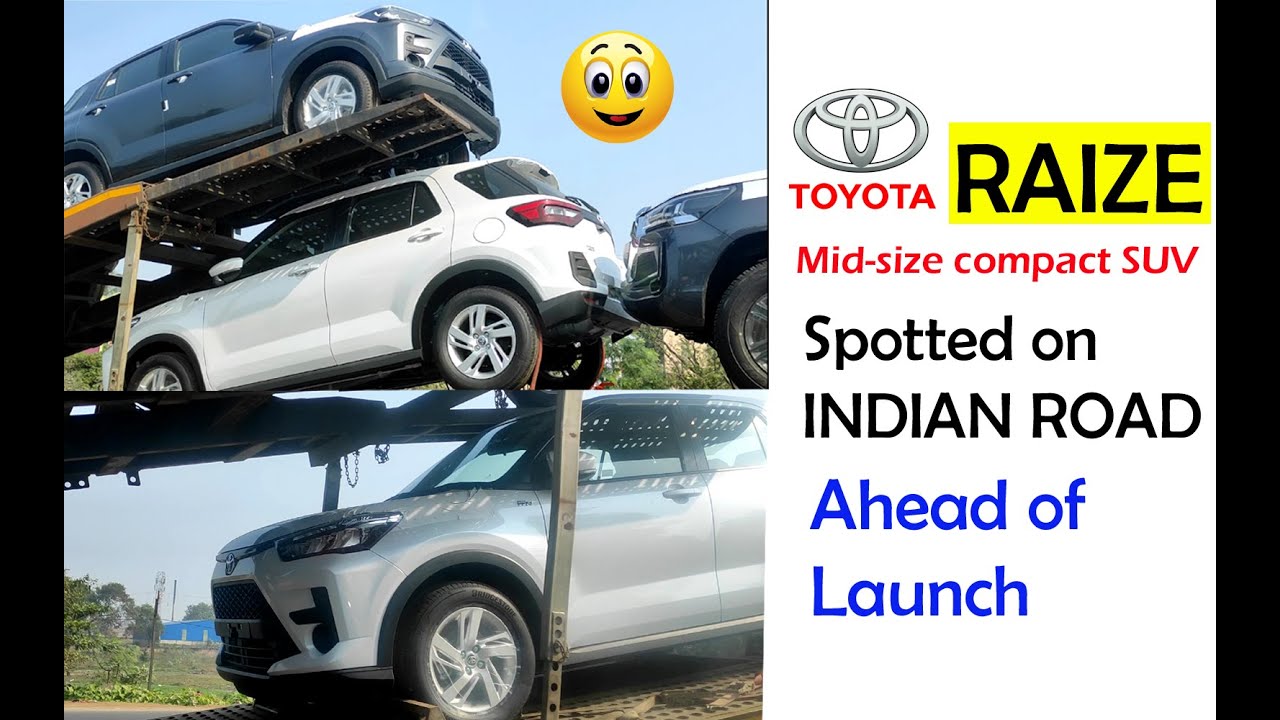2022 New Toyota RAIZE Mid-size Compact SUV spotted on the Indian Road ...
