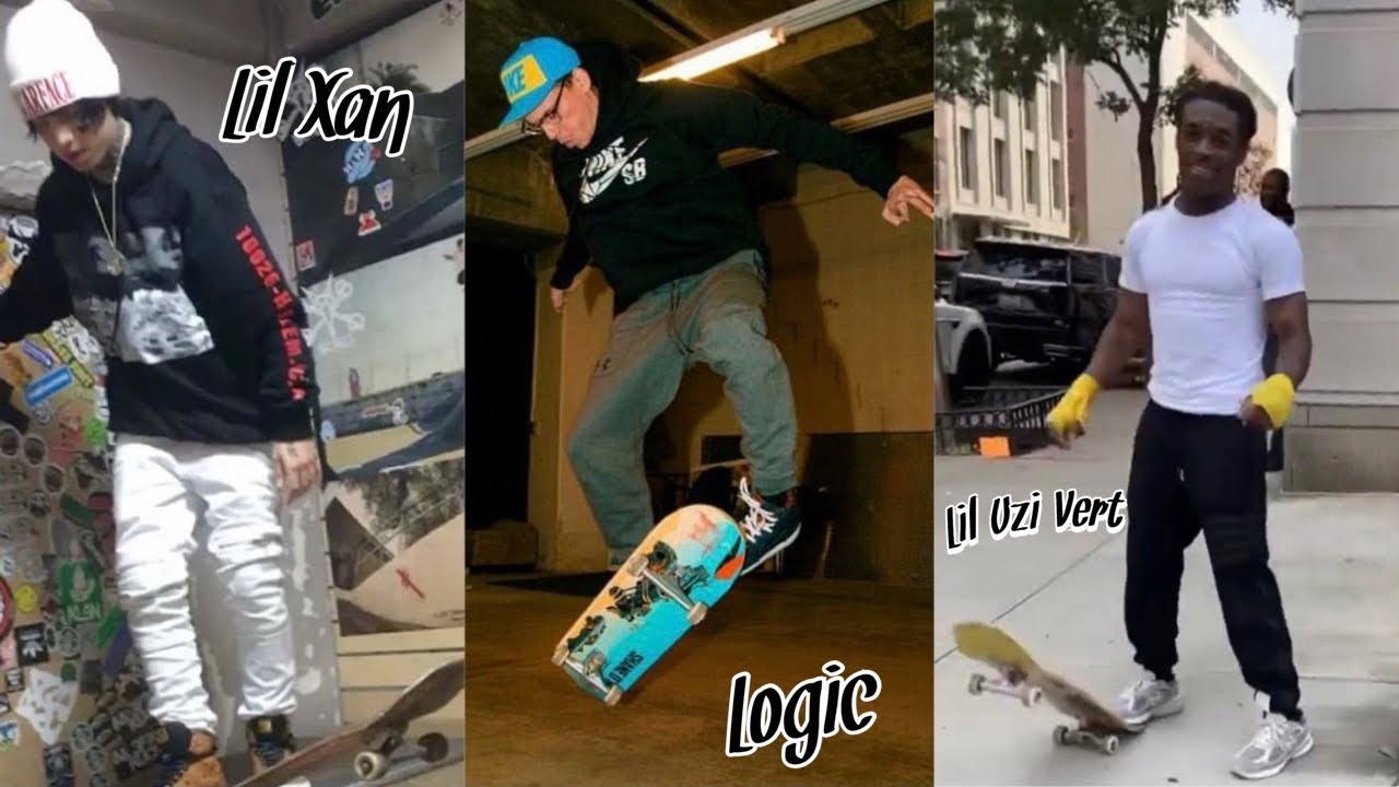 Lil Uzi Vert Skateboarding, Logic Skateboarding, Lil Xan Skateboarding ...
